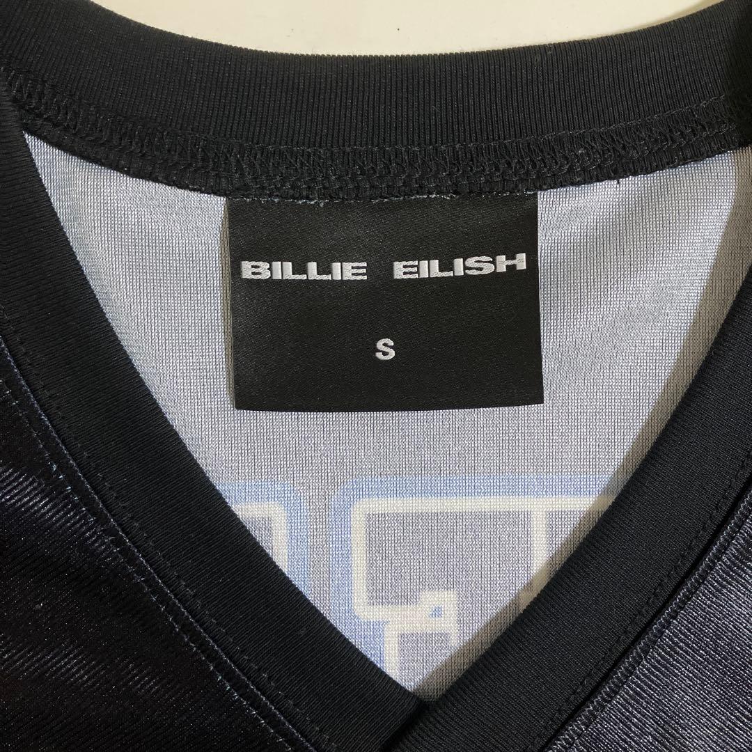 BILLIE EILISH ブラック Vネック ゲームTシャツ Sサイズ