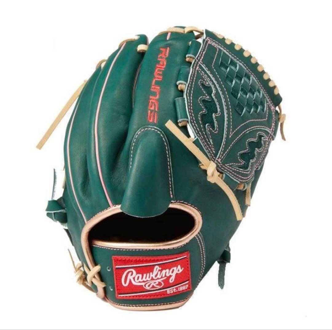 【美品】RAWLINGS・限定 小川モデル 軟式投手用 ダークグリーン