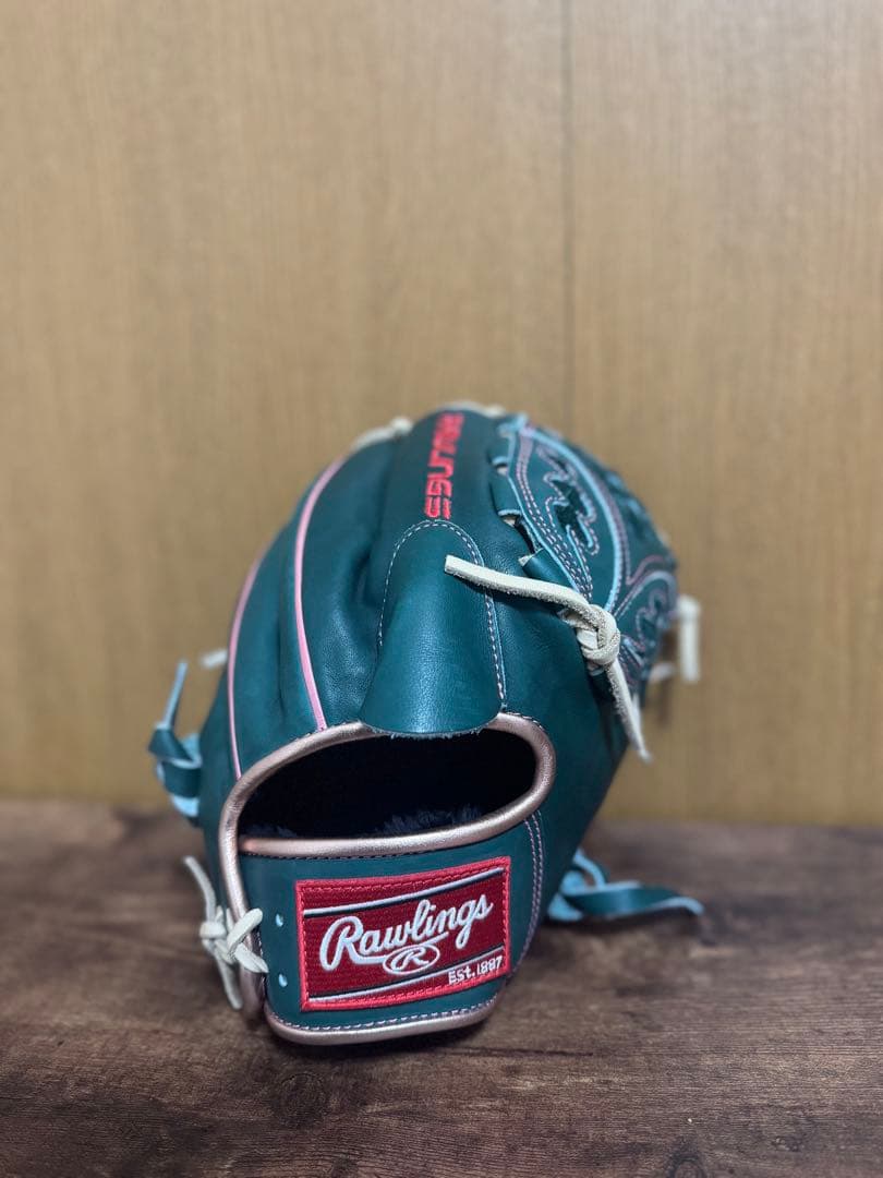 【美品】RAWLINGS・限定 小川モデル 軟式投手用 ダークグリーン