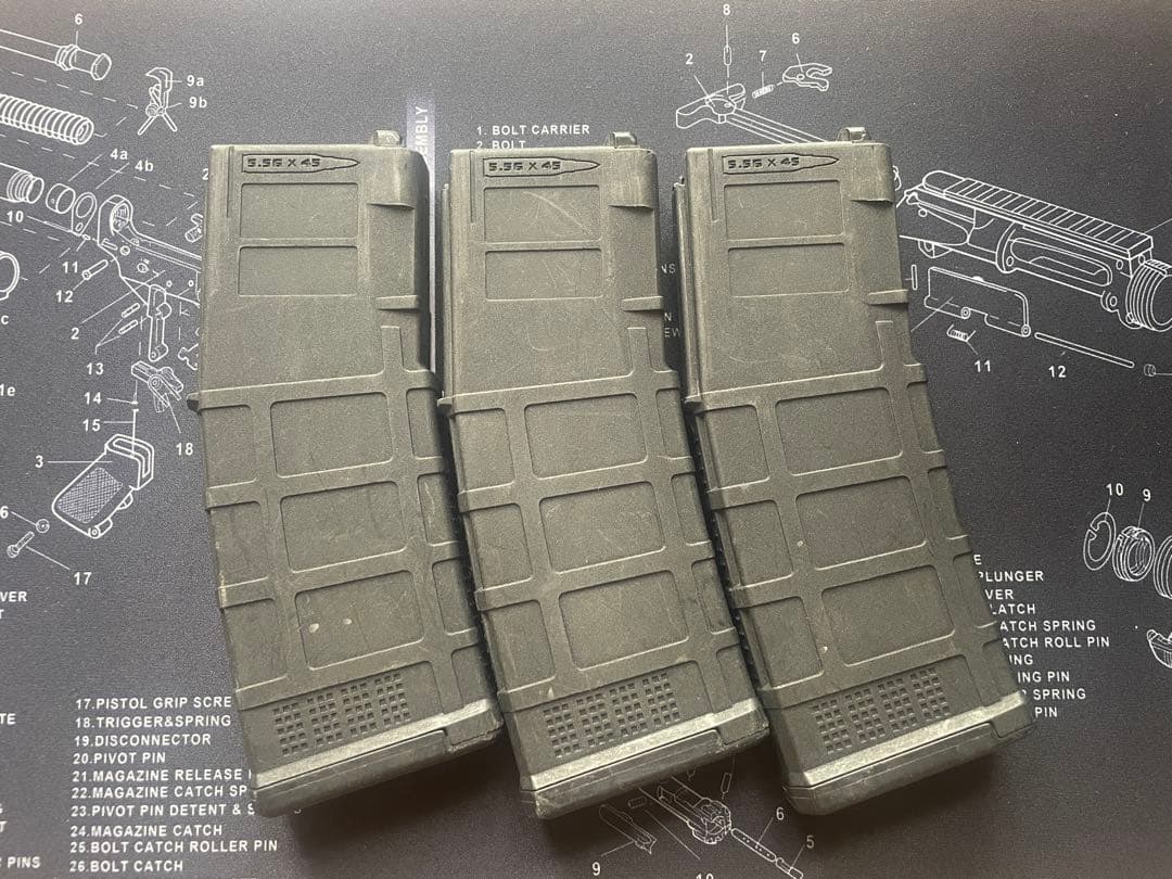 SYSTEMA PTW トレポン マガジン3個セット マグプル Magpul
