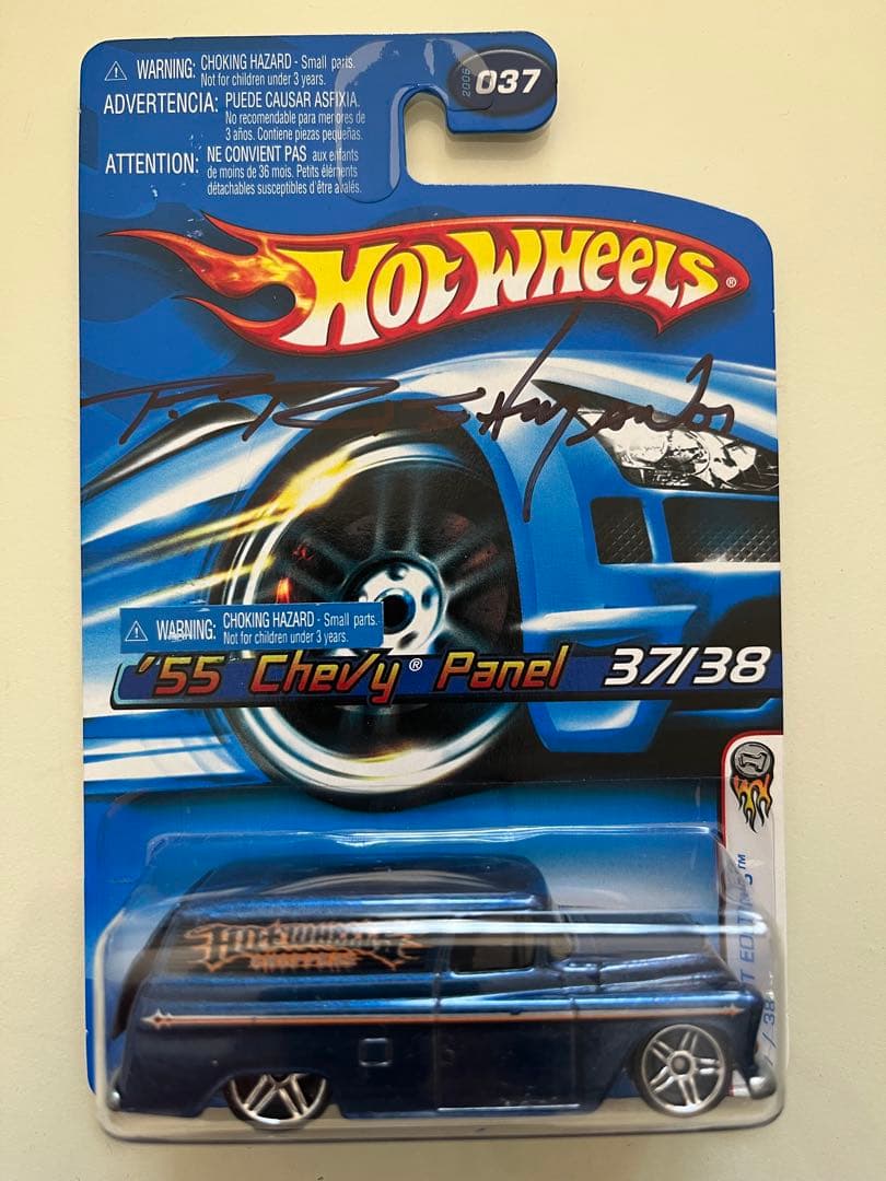 激レア！サイン入り Hot Wheels '55 Chevy Panel セット