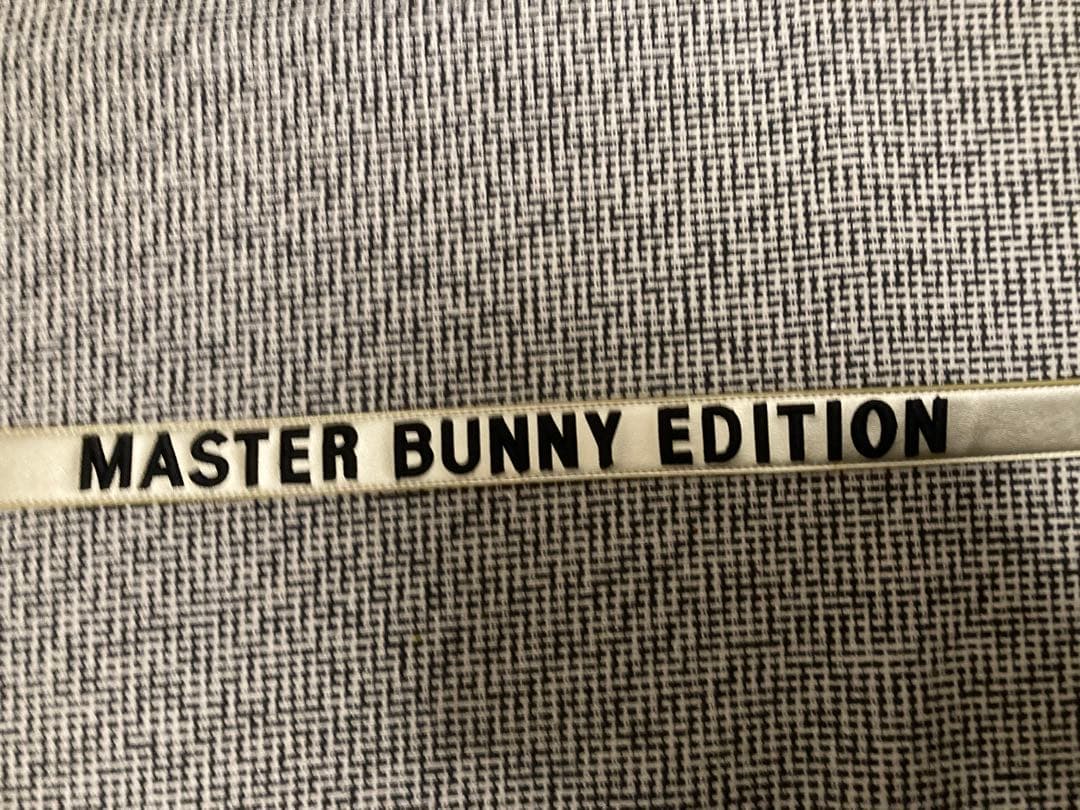 MASTER BUNNY ベージュ ロゴ入り ベルト