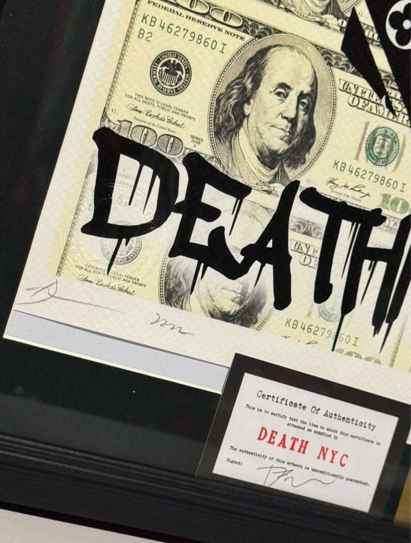 世界限定100枚 DEATH NYC チェゲバラ アートポスター　額縁入り