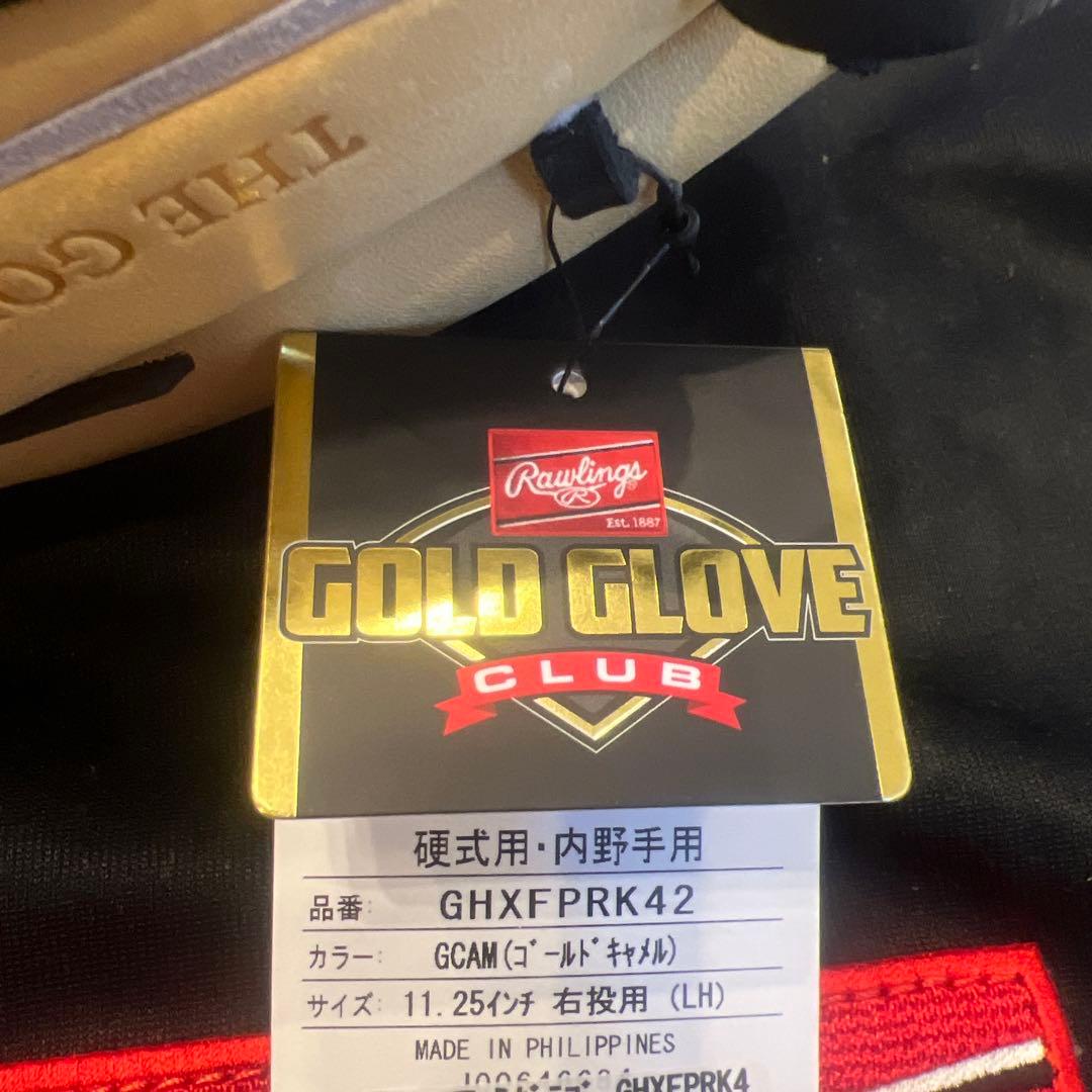 Rawlings Gold Glove 硬式グローブゴールドキャメル新品タグ付き