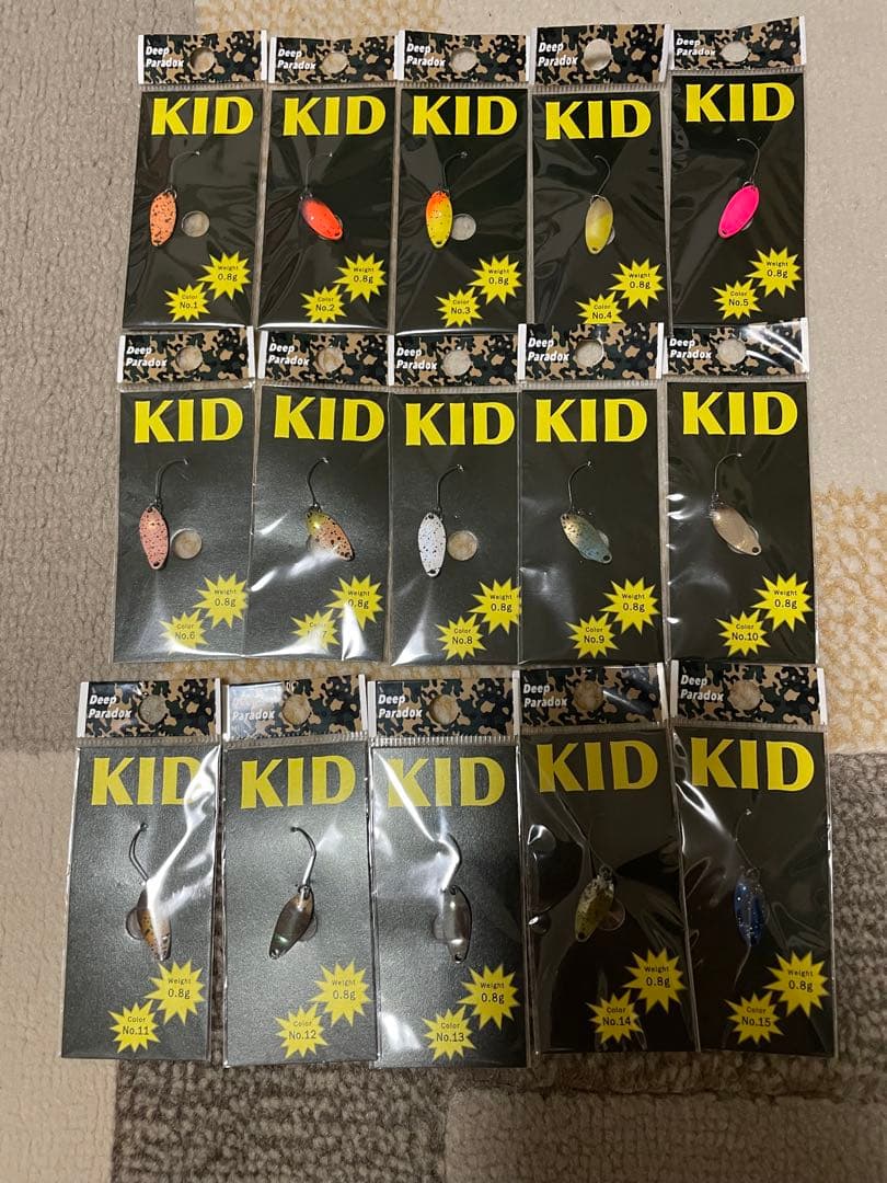 15枚セット　ディープパラドックス　KID0.8g