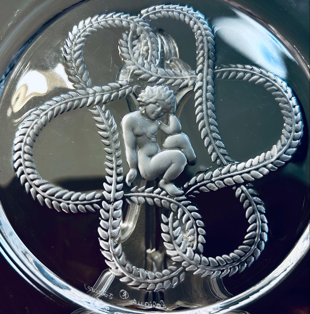 LALIQUE ラリック クリスタル飾り皿　裸女モチーフ