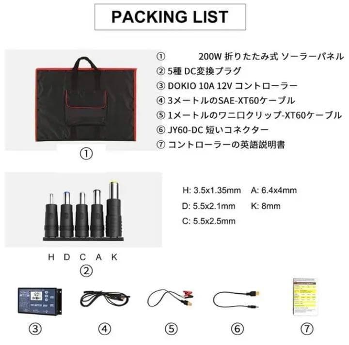 ❤車のバッテリーにも充電OK❣200Wもの超高出力♪❤ソーラーチャージャー