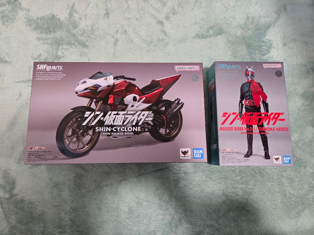 S.H.Figuarts 仮面ライダー第2＋1号＆ シンサイクロン号　セット販売