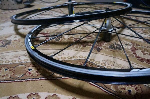 マビック キシリウムＳＲチューブラーホイール前後 mavic KSYRIUM