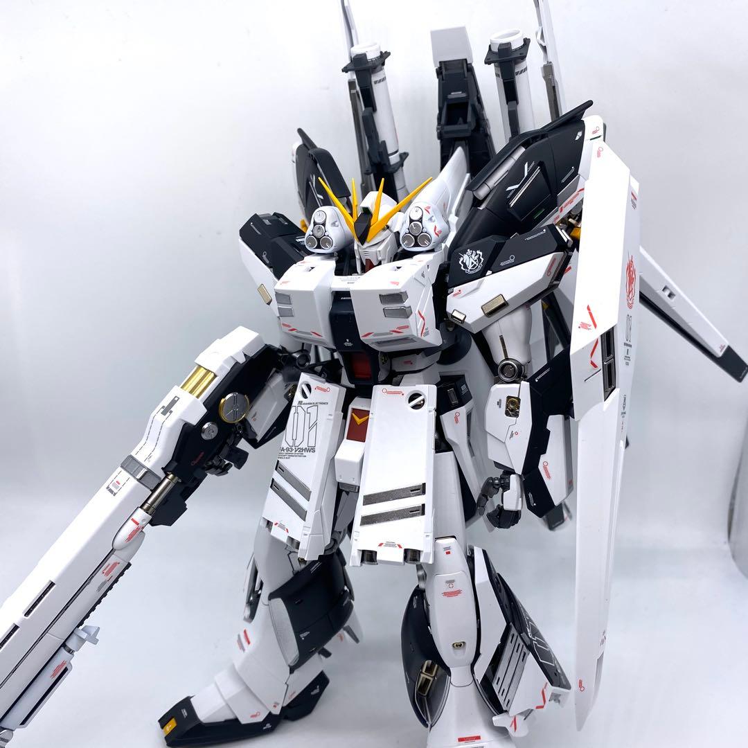 MG Ｈi-νガンダム　HWS装備型　ガンプラ　全塗装　完成品