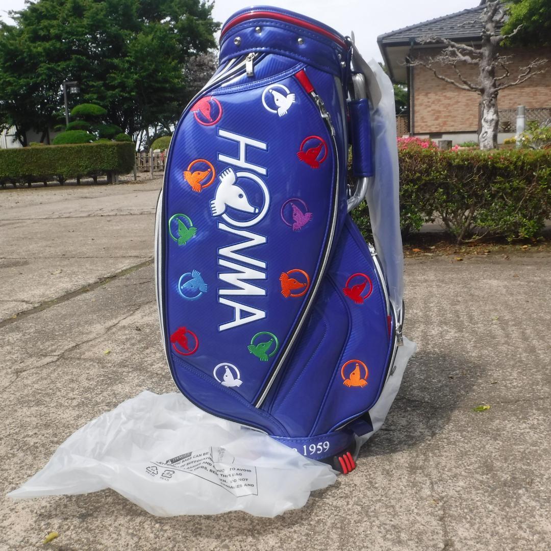 HONMA スタンド式ゴルフバッグ 青
