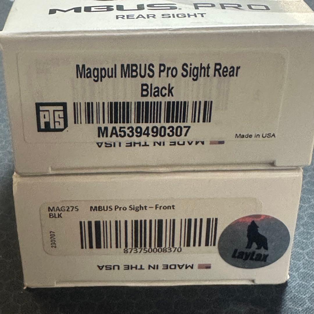A*h様 実物 MAGPUL MBUS PRO F・R サイトセット