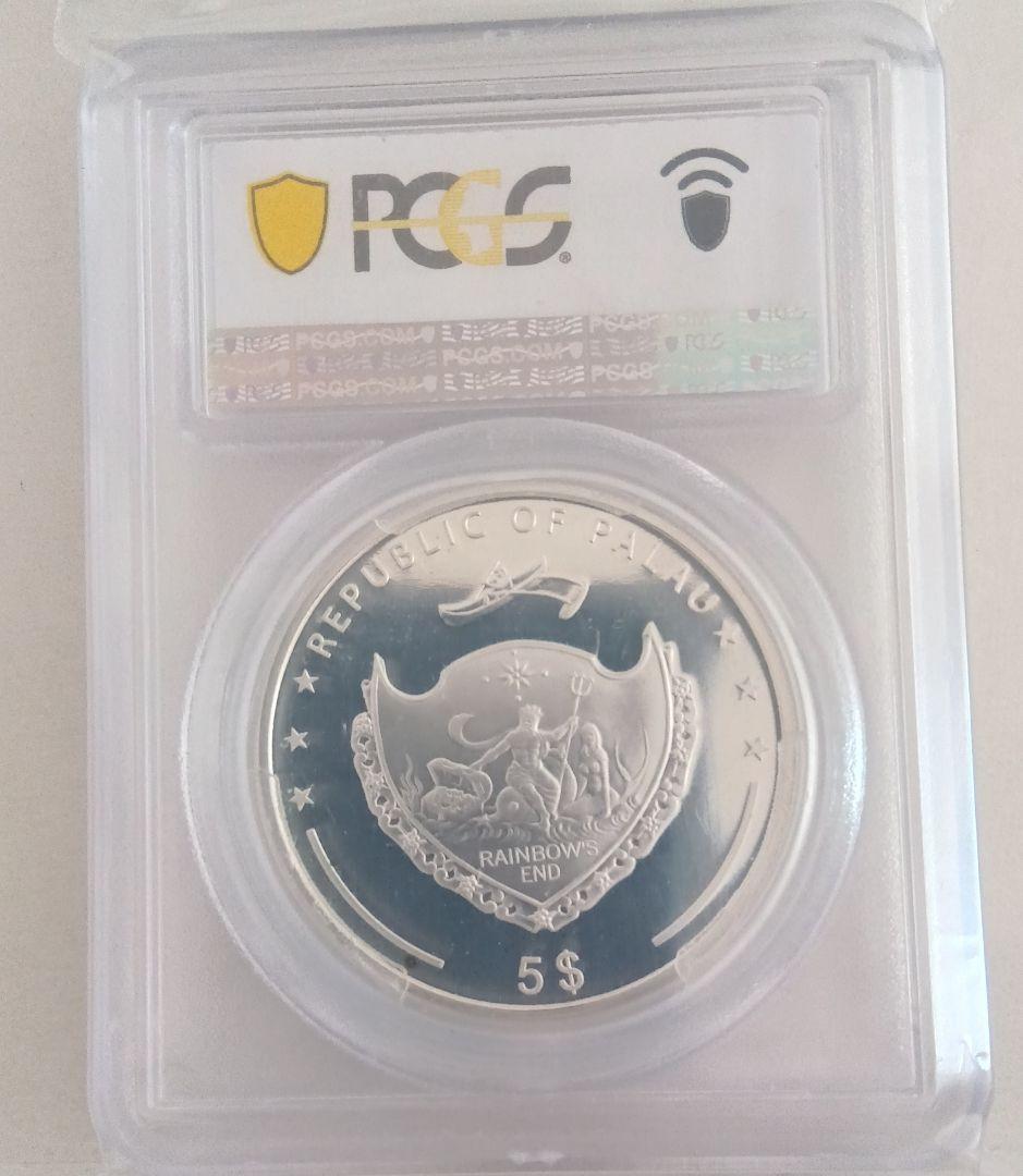PCGS 限定2012枚　パラオ銀貨　my lovely bear  貨幣