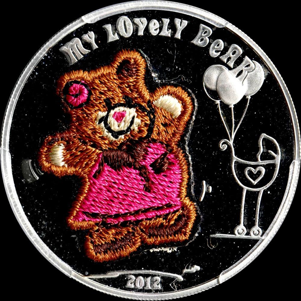 PCGS 限定2012枚　パラオ銀貨　my lovely bear  貨幣