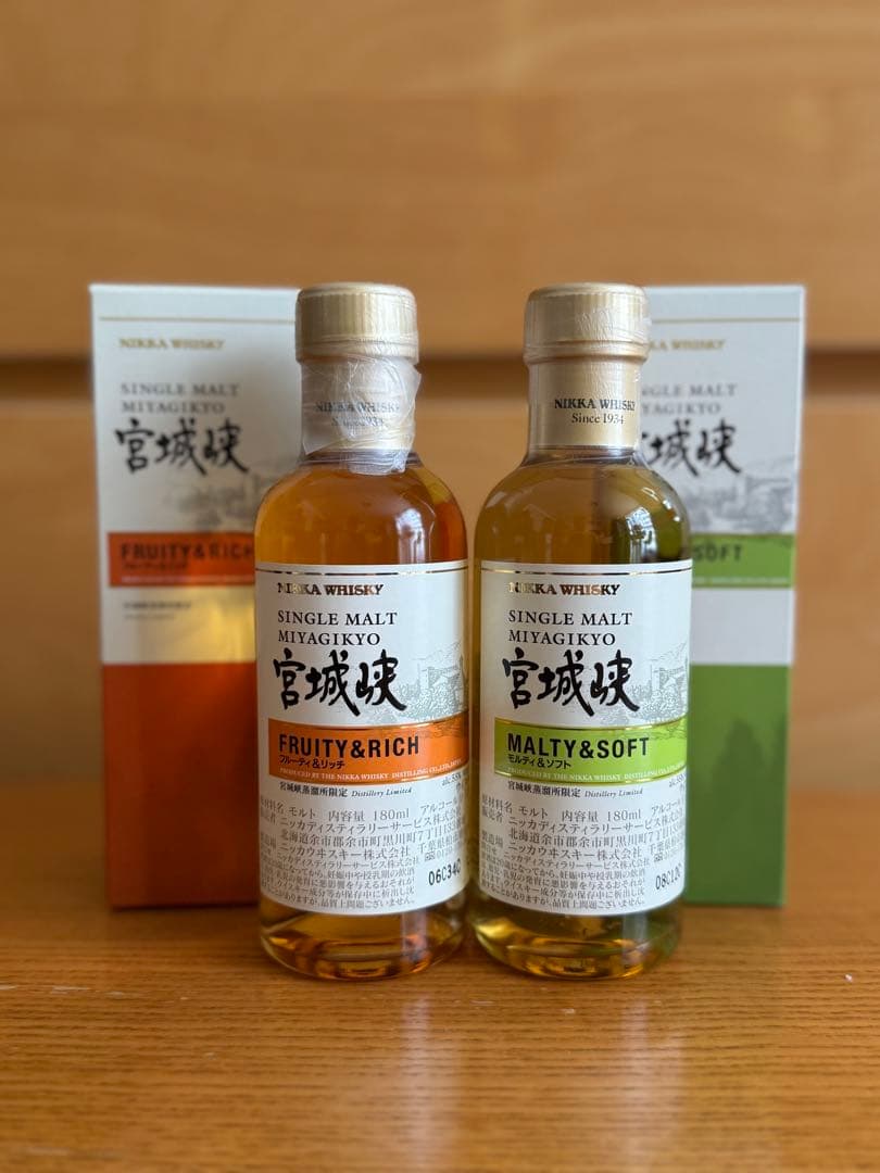 ニッカウィスキー 蒸溜所限定 宮城峡 2本セット 180ml 55度