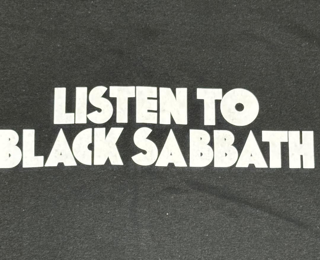 ブラックサバス LISTENTOBLACKSABBATH ロゴTシャツ XL