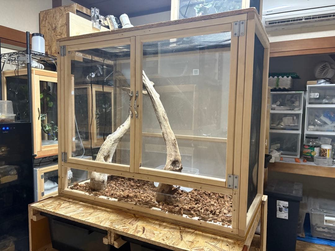 爬虫類ケージ　90×45×45 カラーケージ　ペット　飼育　ケージ