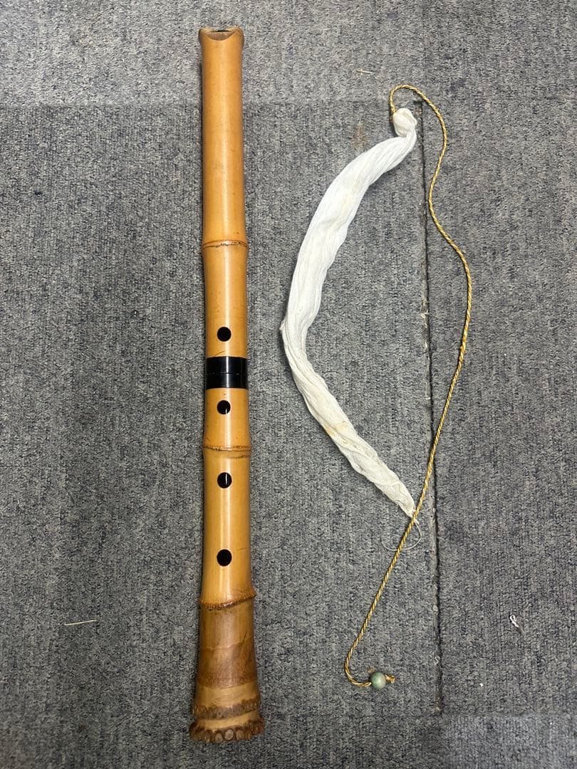 【根竹・銘あり・良音材】尺八 1尺8寸相当 / 古管・和楽器shakuhachi