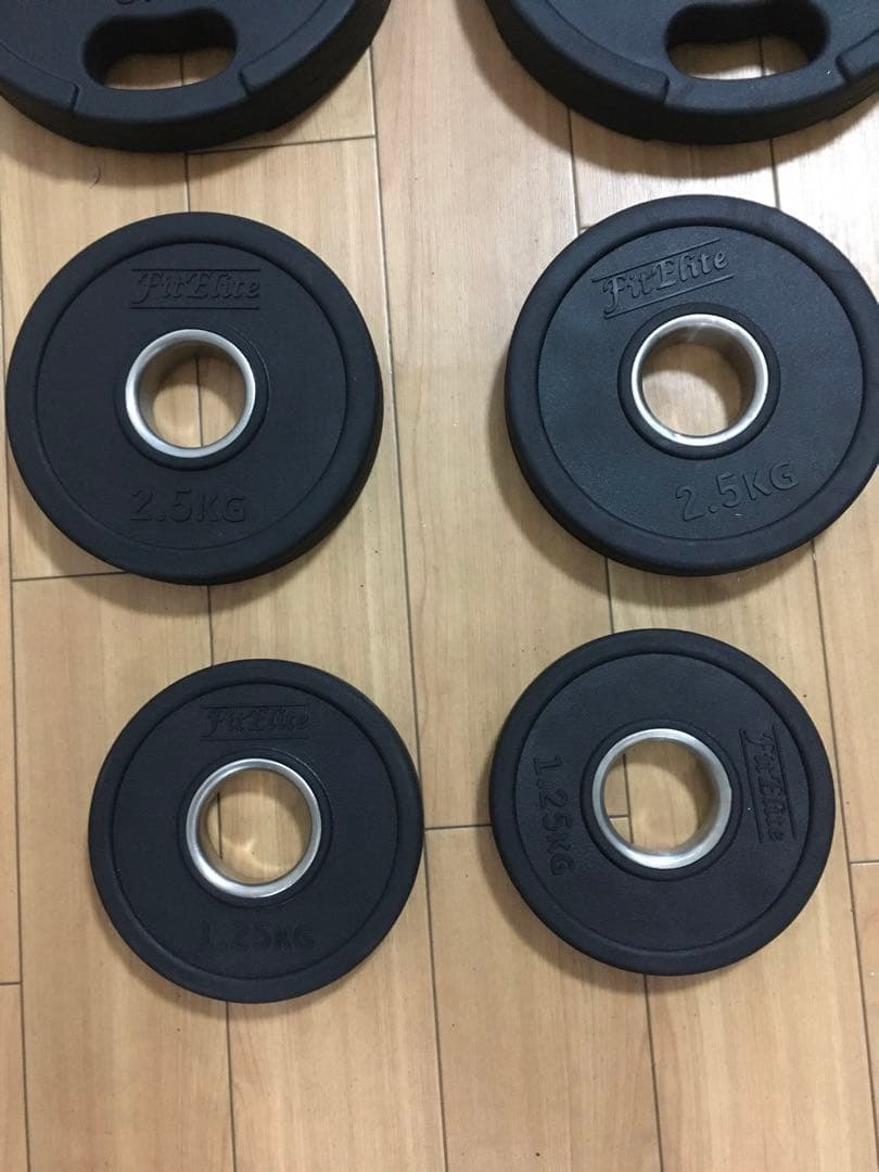 FitEliteオリンピックプレートセット 計67.5Kg 穴径50ｍｍ