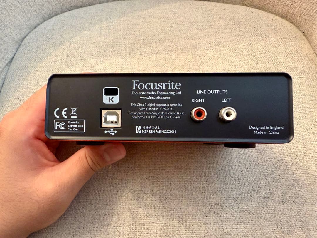 s*様 Focusrite Scarlett Solo オーディオインターフェー