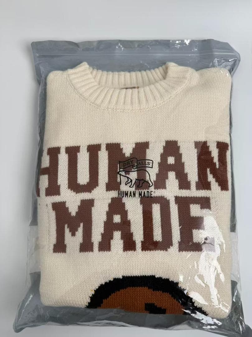 HUMAN MADE 犬刺繍 ニットセーター