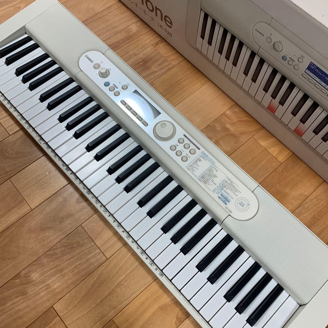 極美品★CASIO Casiotone 光ナビゲーションLK-520