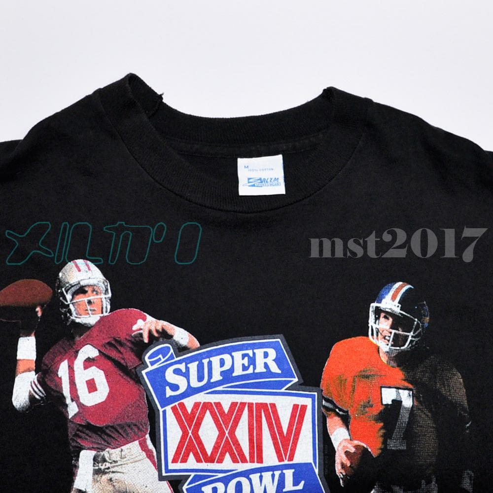 【ヴィンテージ 古着】NFL SALEM スーパーボウル XXIV Tシャツ