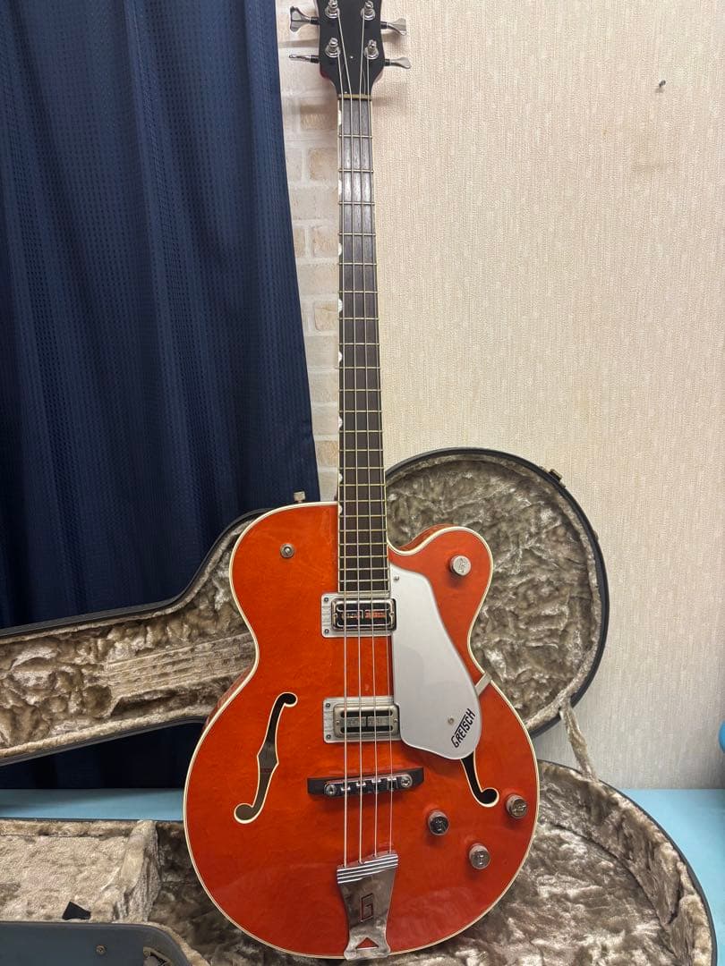 GRETSCH 廃盤 G6119B セミアコースティックエレキベース オレンジ