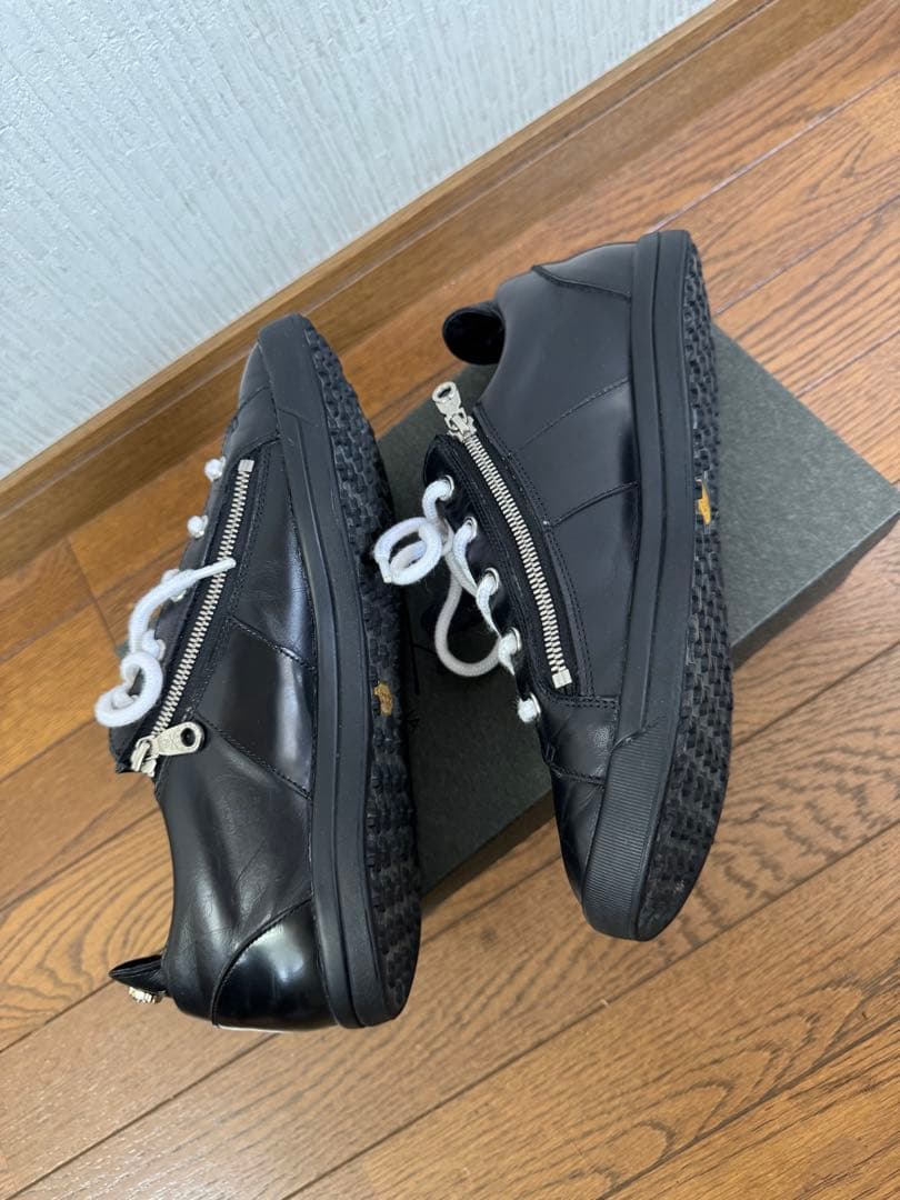 シューズ(男性用) MARK&LONA ENCORE ZIP LOW CUT SNEAKER