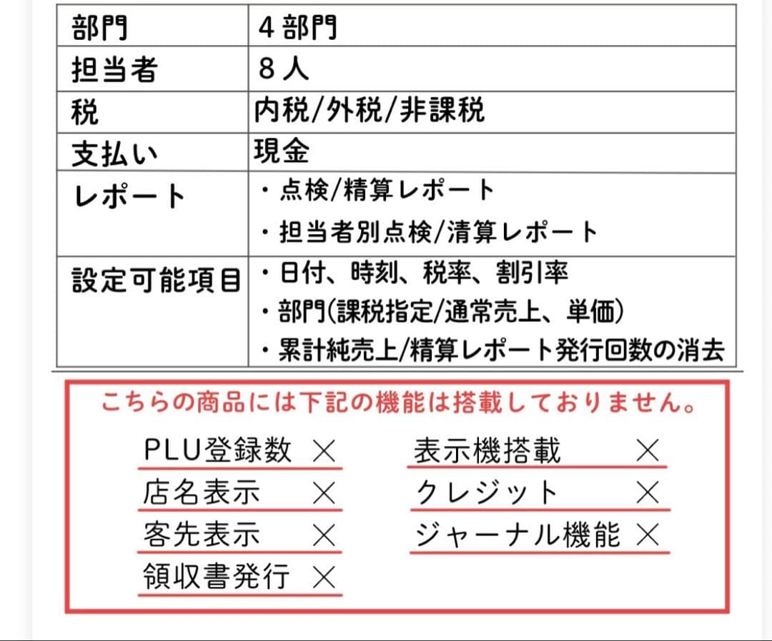 ●クローバー●電子レジスター●CLOOR-9092R●JET120●新品未使用品