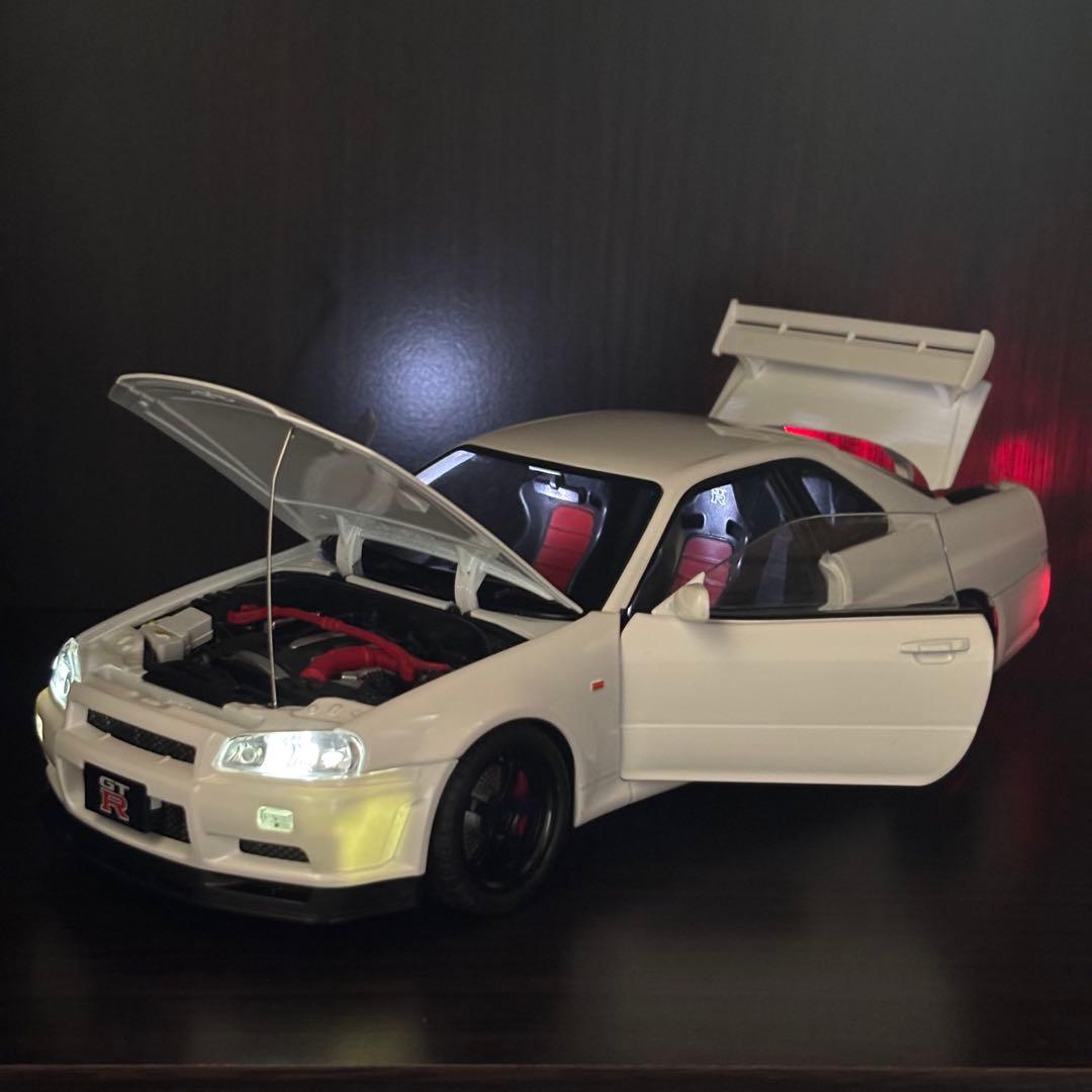 ダイキャスト　大迫力　日産　スカイライン　GT-R R34 1/18 模型