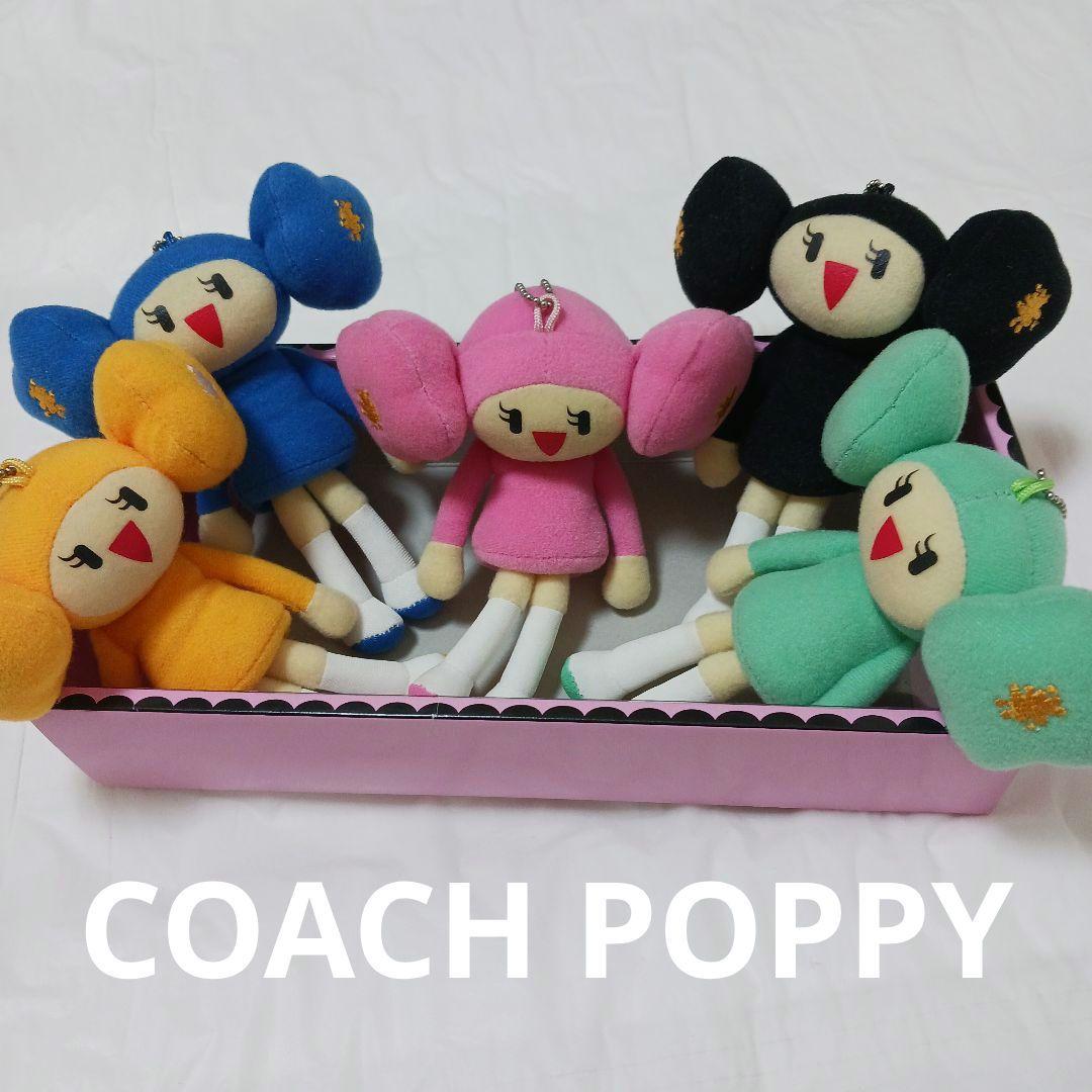 非売品 COACH/コーチ POPPY ポピーちゃん マスコット キーホルダーY