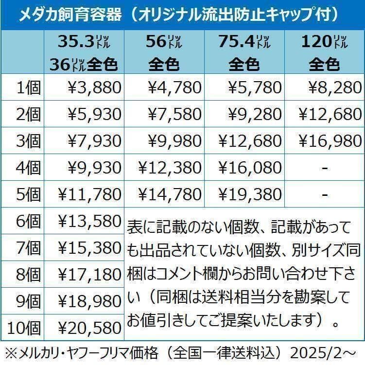 【訳あり特価】メダカ飼育ケース 56㍑訳あり品黒x1個 + 36㍑通常品x4個