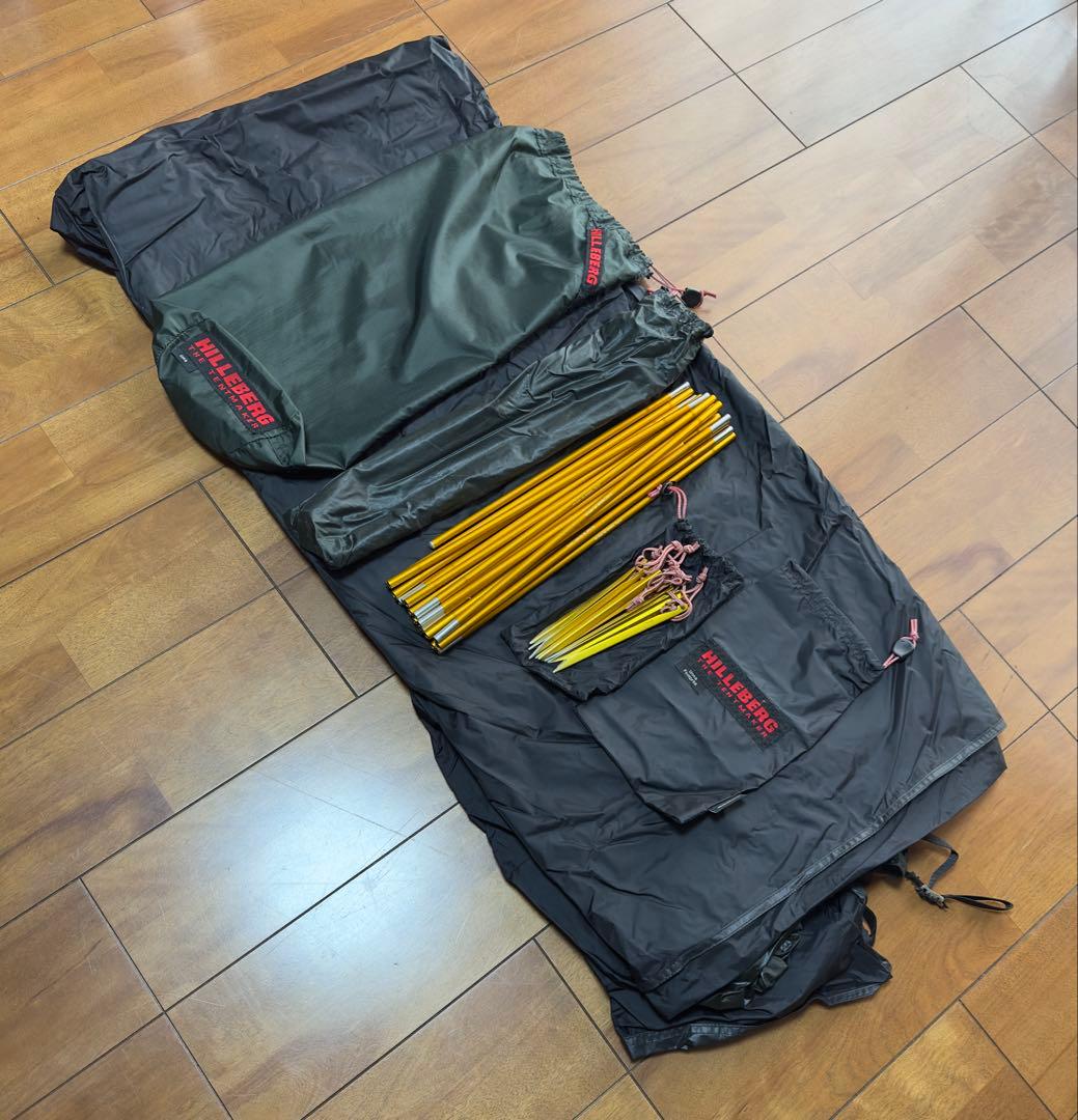 ヒルバーグ ウナ グリーン フットプリント付き Hilleberg Unna