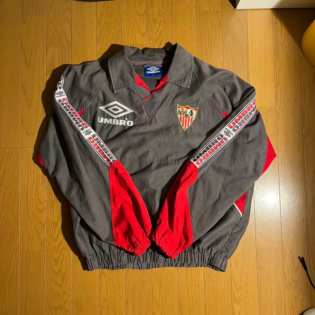【激レア】ドリルトップ　90s Umbro セビージャ