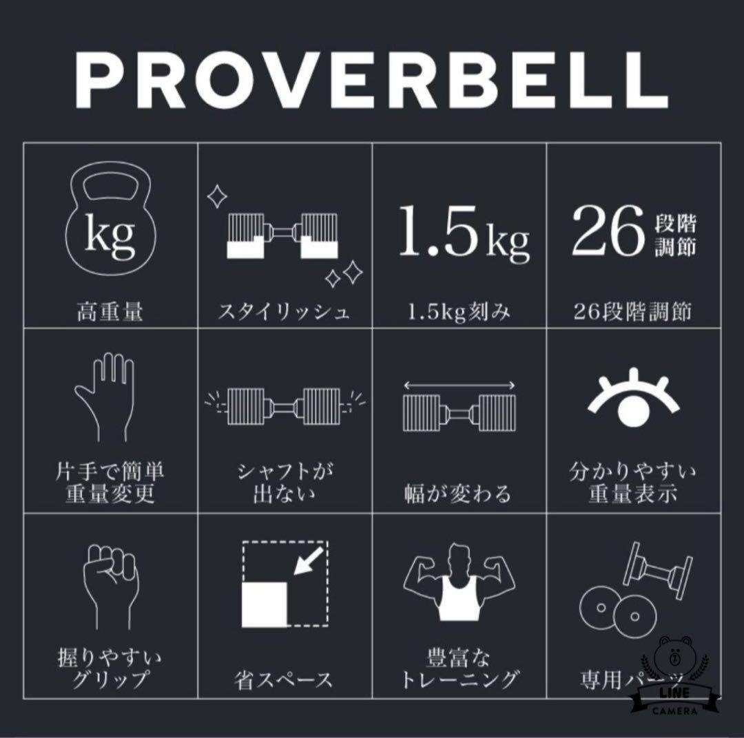 【送料込み】2/2 PROVERBELLプロバーベル ダンベル41.5kg×2