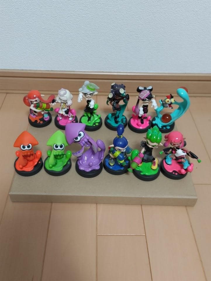 【送料無料・美品】任天堂 アミーボ amiibo 「スプラトゥーン」１２個