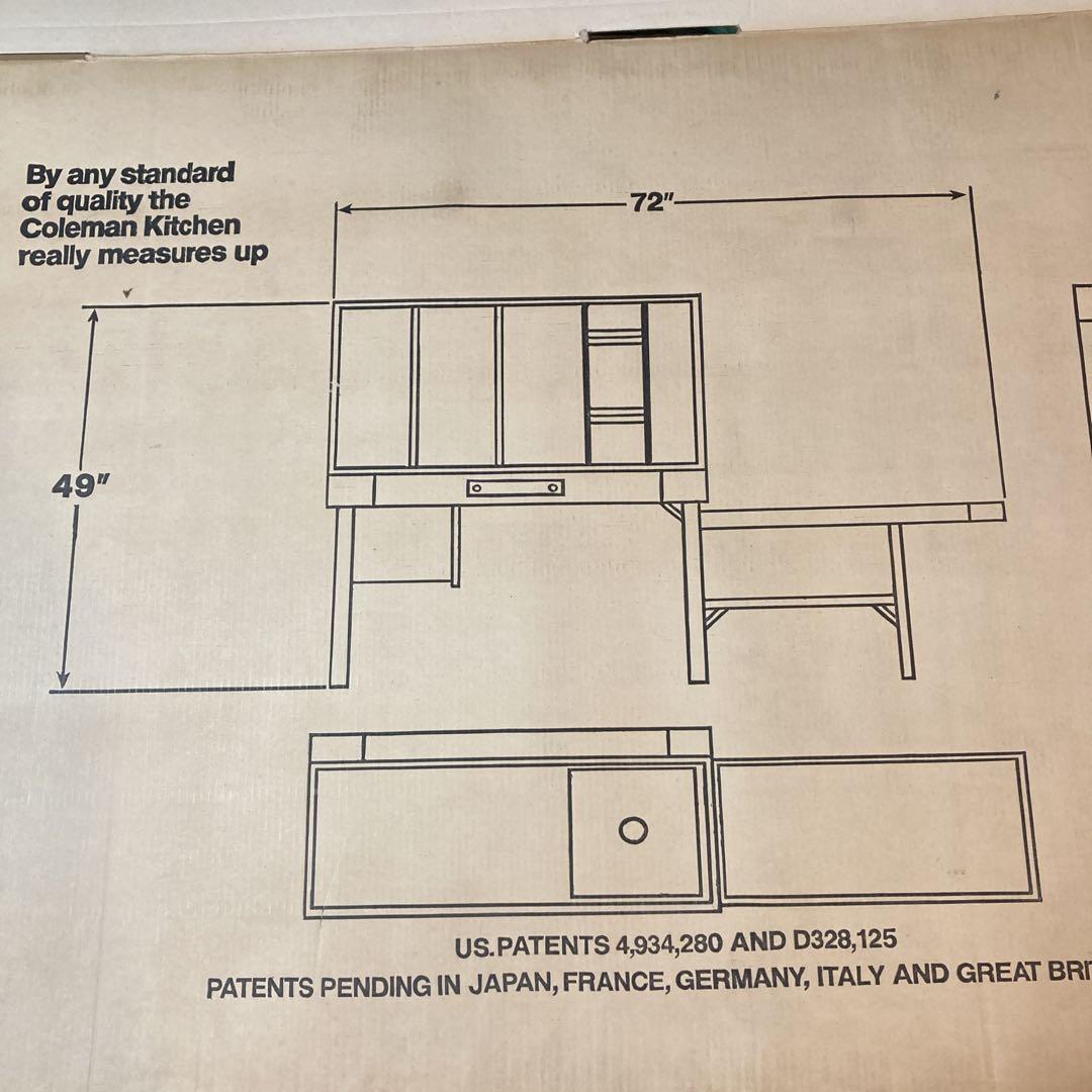 新品未使用✨️ 希少！廃盤！巨大！ コールマン ヴィンテージ キッチンテーブル
