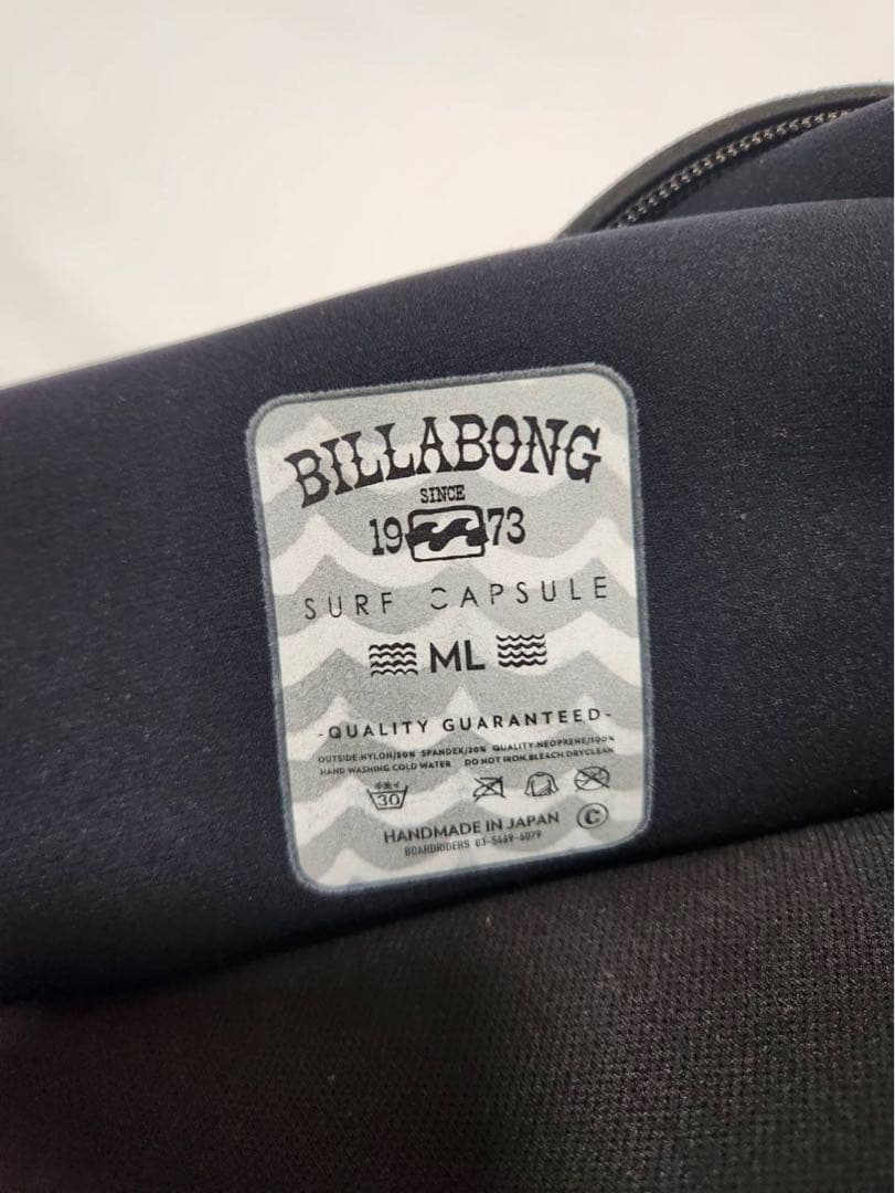 【BILLABONG】ウェットスーツ セミドライMLサイズ