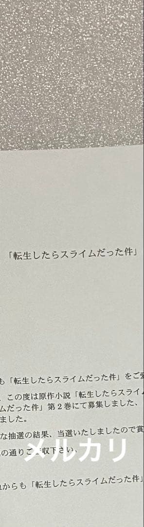 転生したらスライスだった件 当選 マンガ コミック 漫画 初版 初回 限定 レア