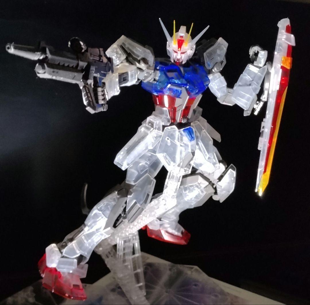 【ガンプラ】MG エールストライク ソリッドクリアver. 組立済