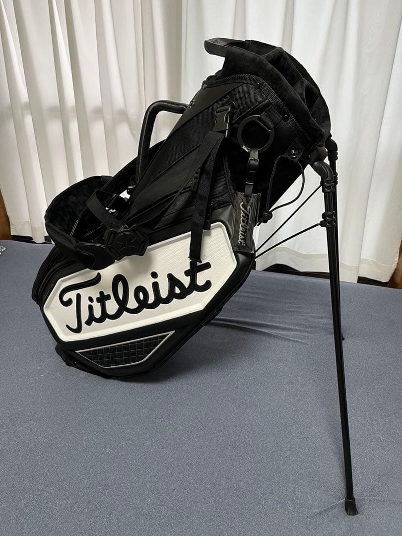 Titleist キャディバッグ スタンド付ブラック/ホワイトTB20SXSF