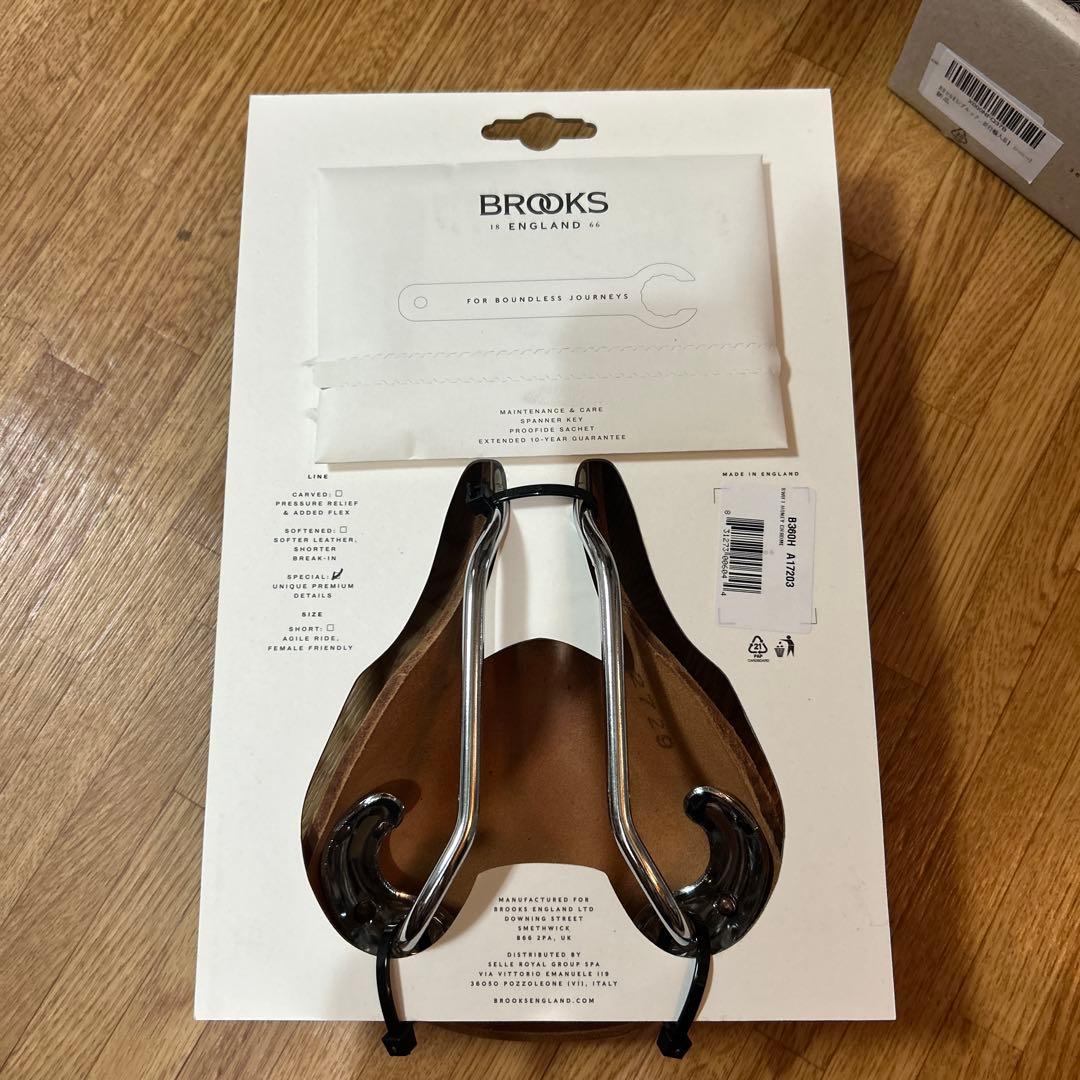 【未使用】BROOKS　レザーサドル SWIFT chrome honey
