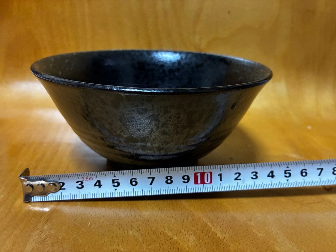 黒色 茶碗 直径約10cm