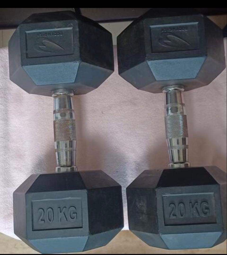 20KG 六角形ダンベル 2個セット