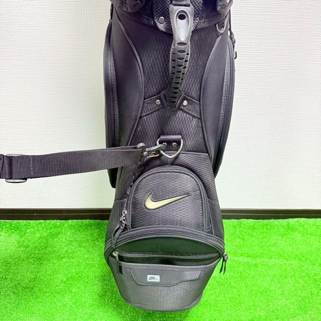 【希少・美品】NIKE ナイキ キャディバッグ ゴールドロゴ フード付
