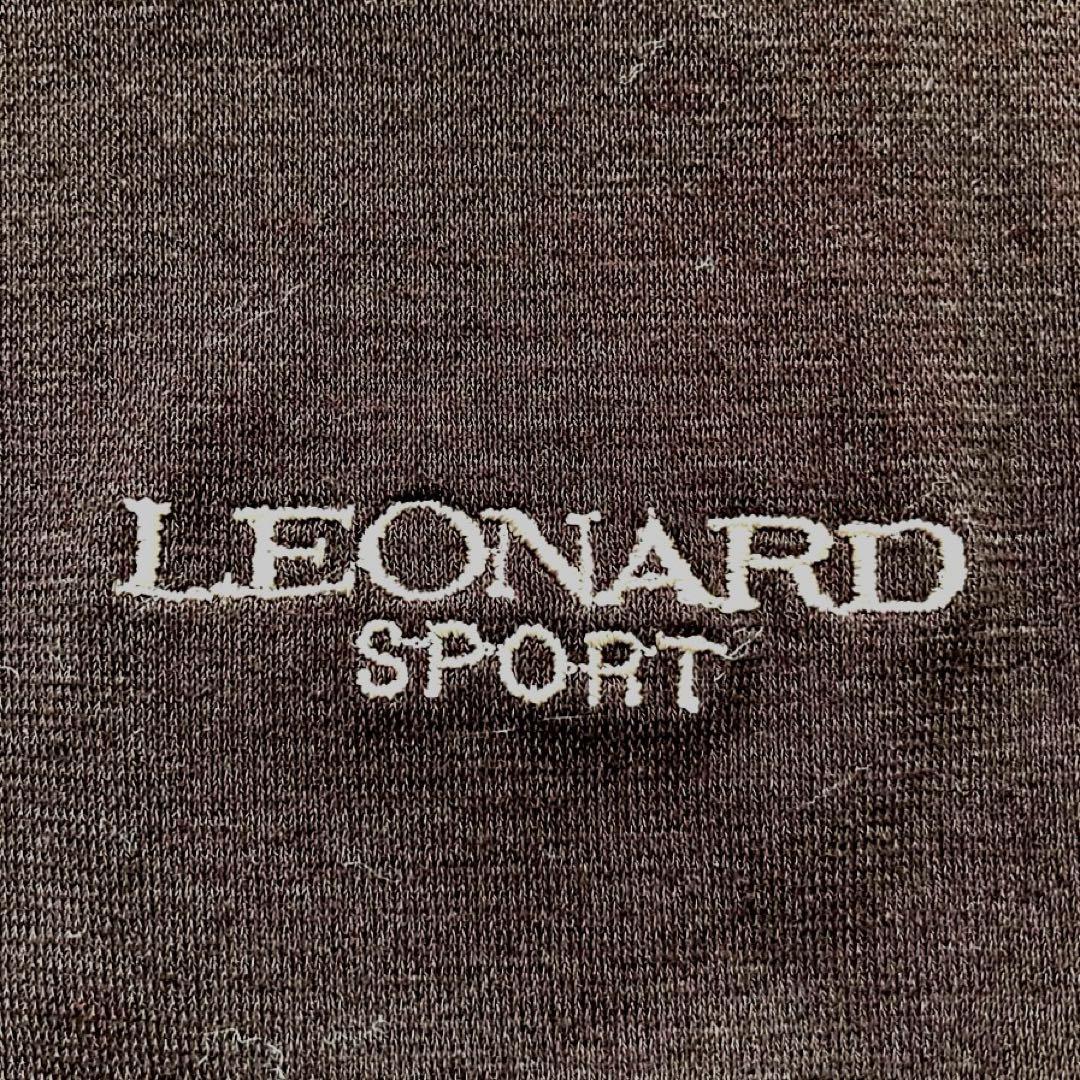 【美品】レオナール LEONARD SPORT 長袖ポロシャツ サイズ42