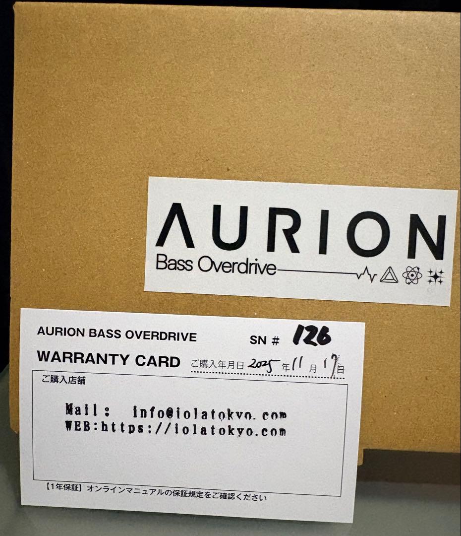 SONIFIX AURION Bass Overdrive ベースエフェクター