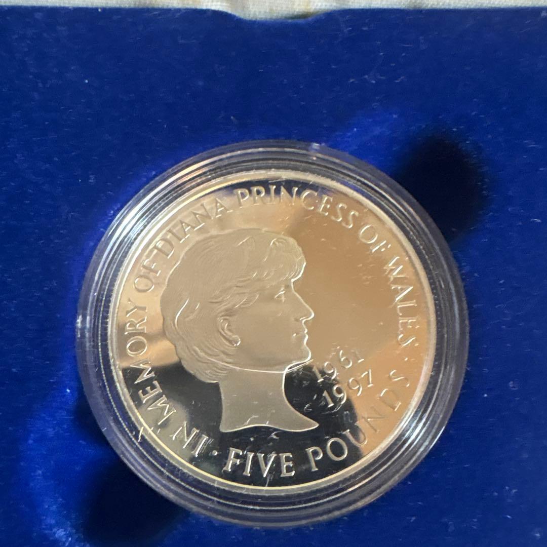 保証書付！ダイアナ妃追悼記念SILVER PROOF MEMORIAL COIN