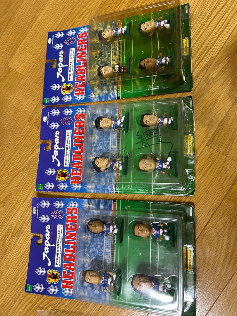 直筆サイン付　HEADLINERSサッカー日本代表フィギュアセット